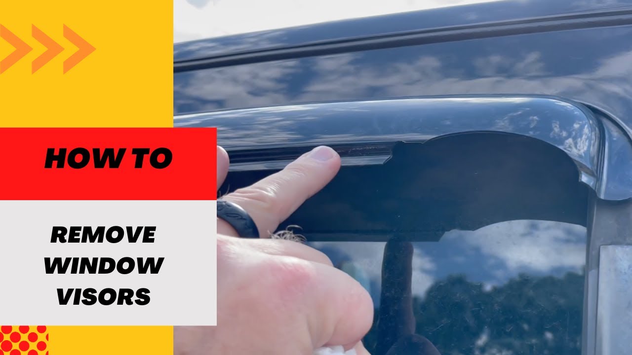 How to Remove Weathertech Window Deflectors: Easy DIY Guide